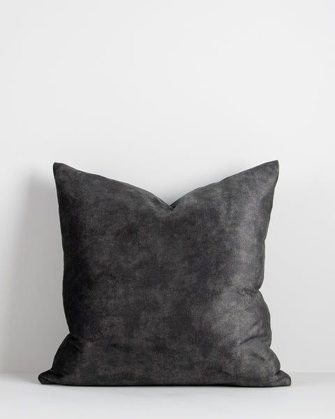 Aster Charcoal Square Cushion | Furtex NZ